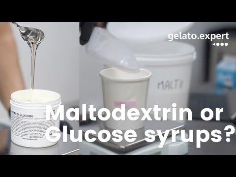 Glucose syrup or maltodextrin in gelato and ice cream?