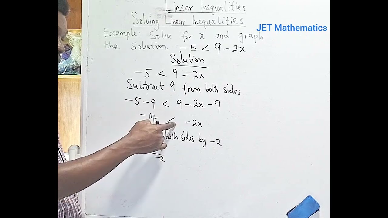 Solving Linear Inequalities in one variable 3. #mathematics #mathstutor #STEMEducation