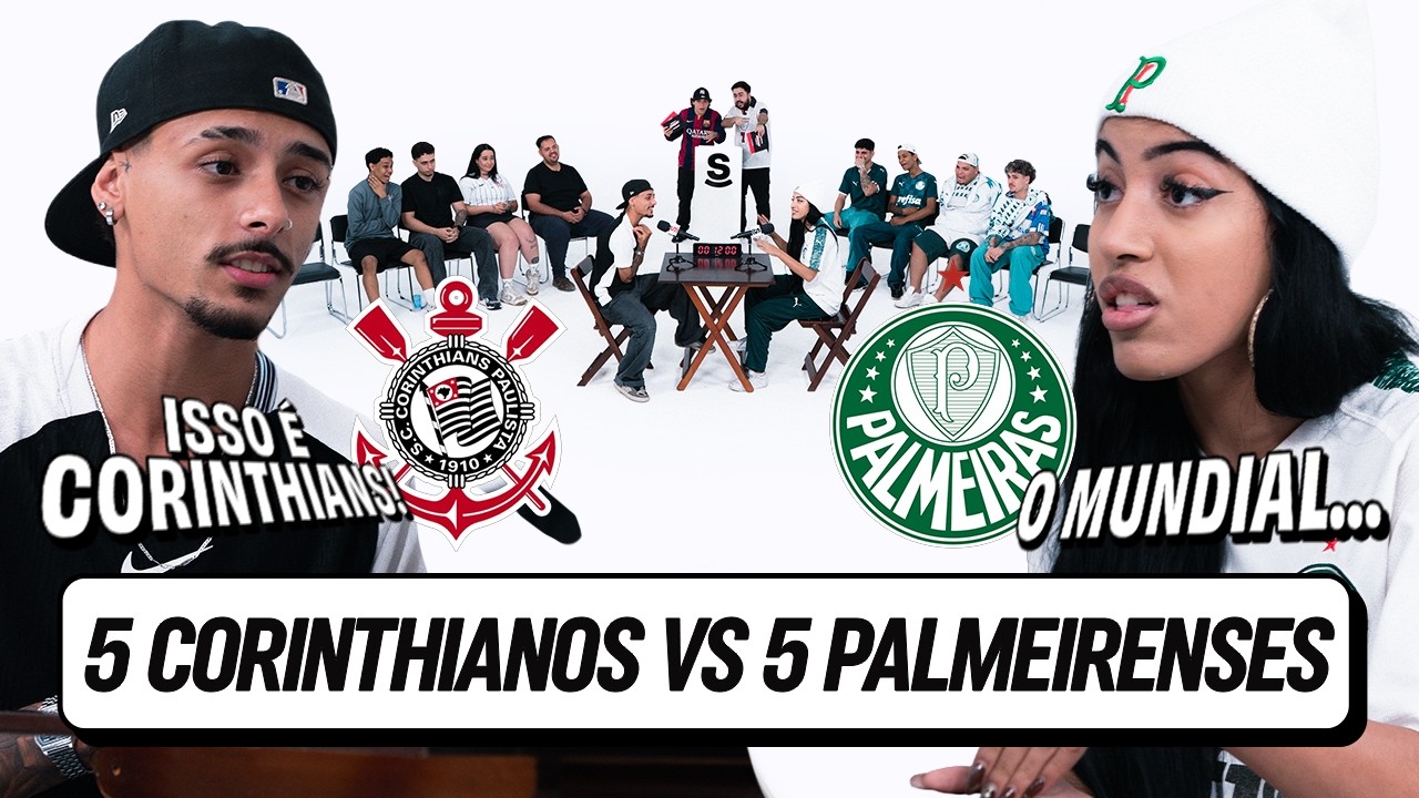 5 Palmeiras players vs 5 Corinthians players