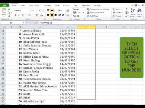 EXCEL TIPS: How to Convert Days to Years