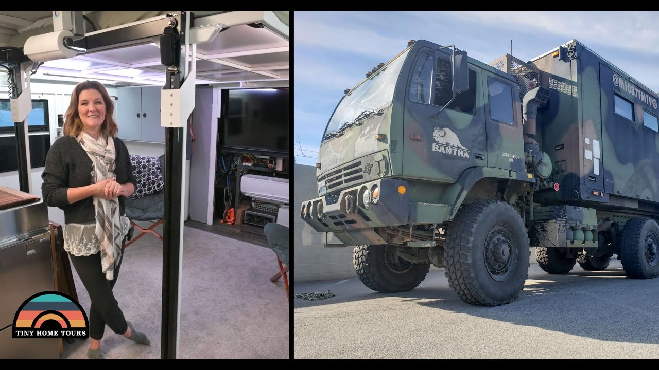 6x6 Military Vehicle Camper Has Two Massive Slide-Outs and an ...