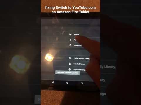 Fixing Switch to YouTube.com on the Amazon Fire Tablet