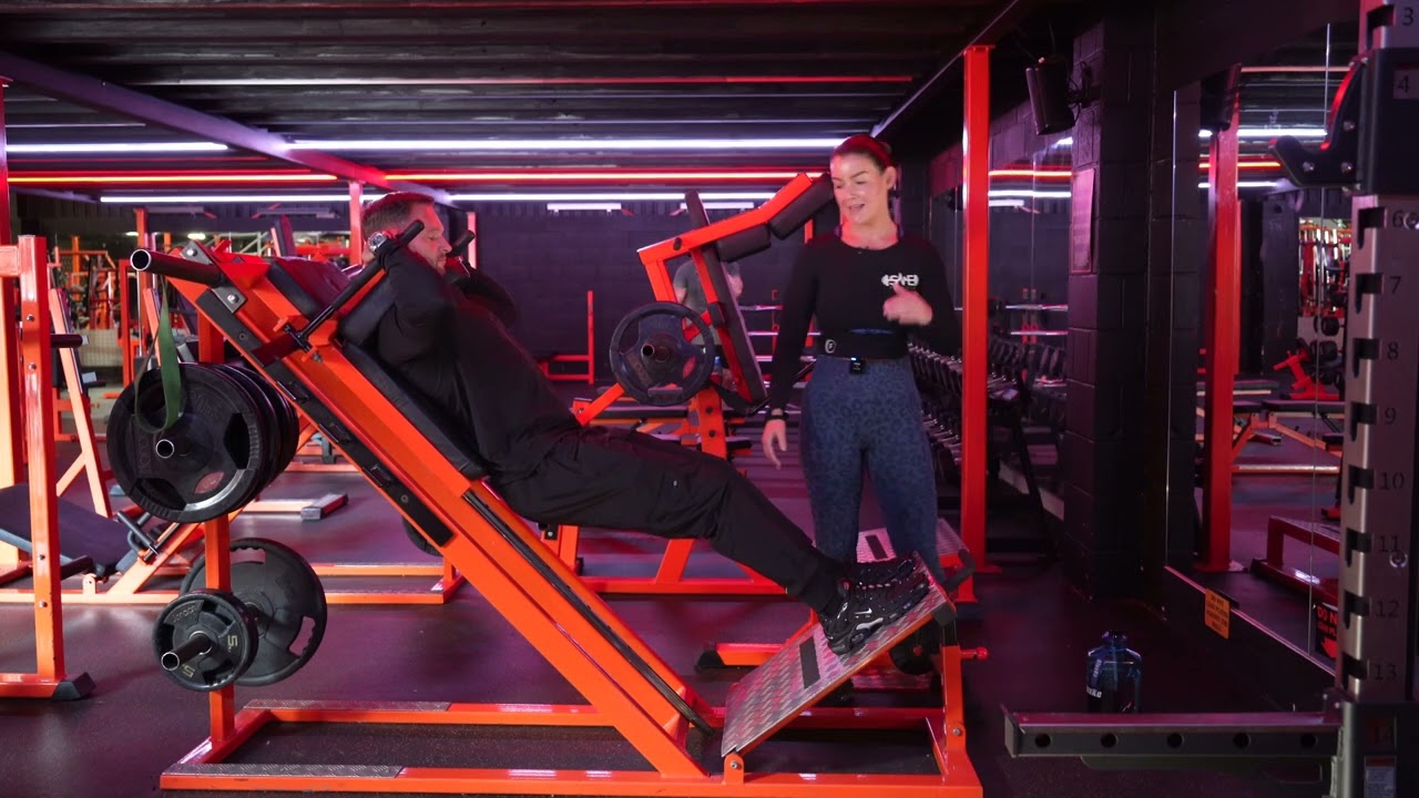 Hack squat (glute biased)