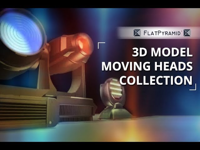 Moving heads collection 3D Model - FlatPyramid