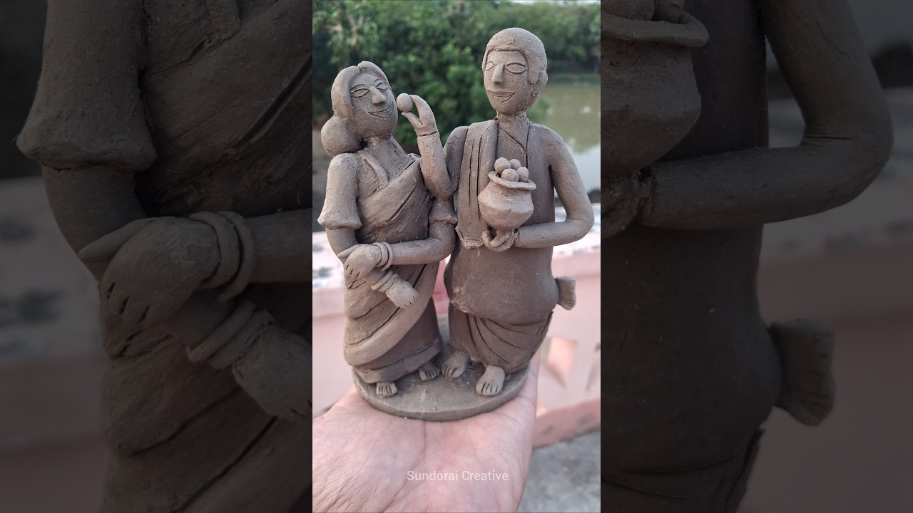 Diy noboborsho special clay model making 😃 [part-1] #art #shorts #clay #model #viralvideo