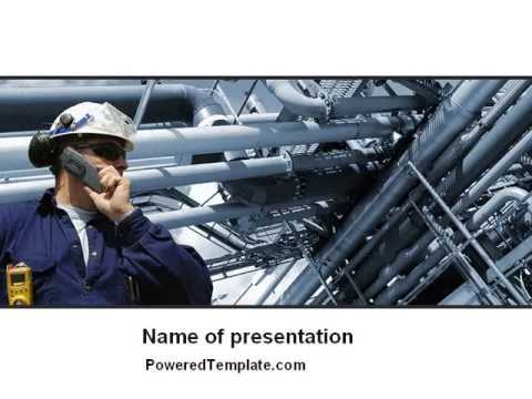 Engineering Industry PowerPoint Template by PoweredTemplate.com