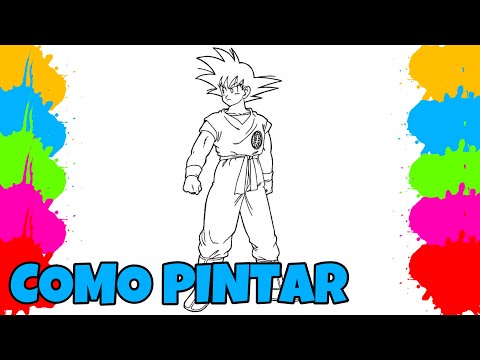 DESENHO DO GOKU vídeos desenho para colorir GOKU | DRAGON BALL Z