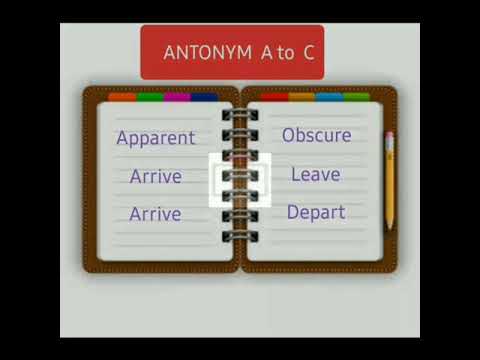❤ ANTONYM A to C ❤