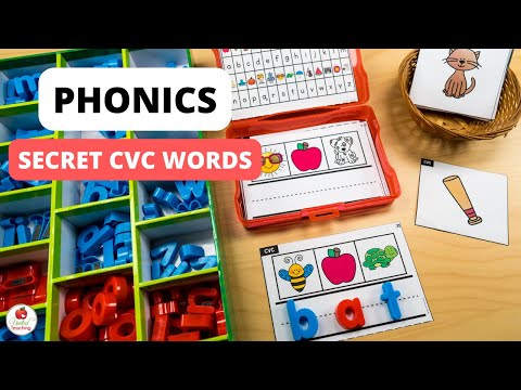 Secret CVC Words Task Cards
