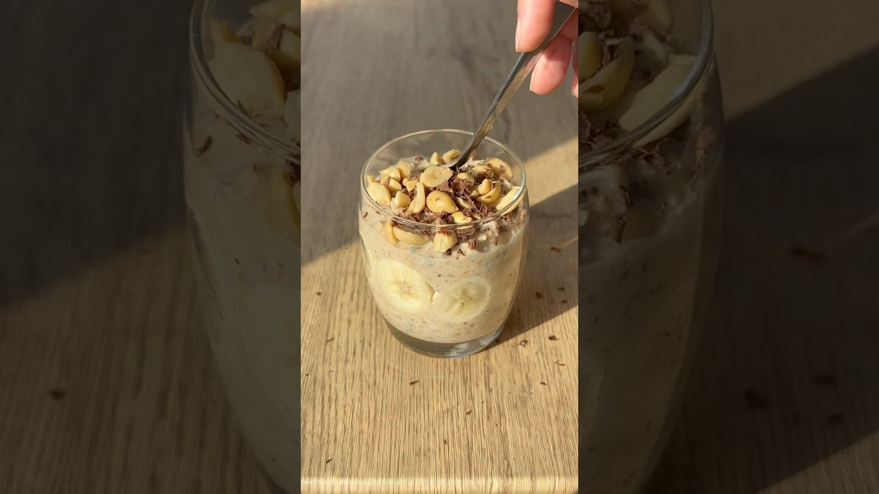 Banana and Peanut Butter Overnight Oats Recipe