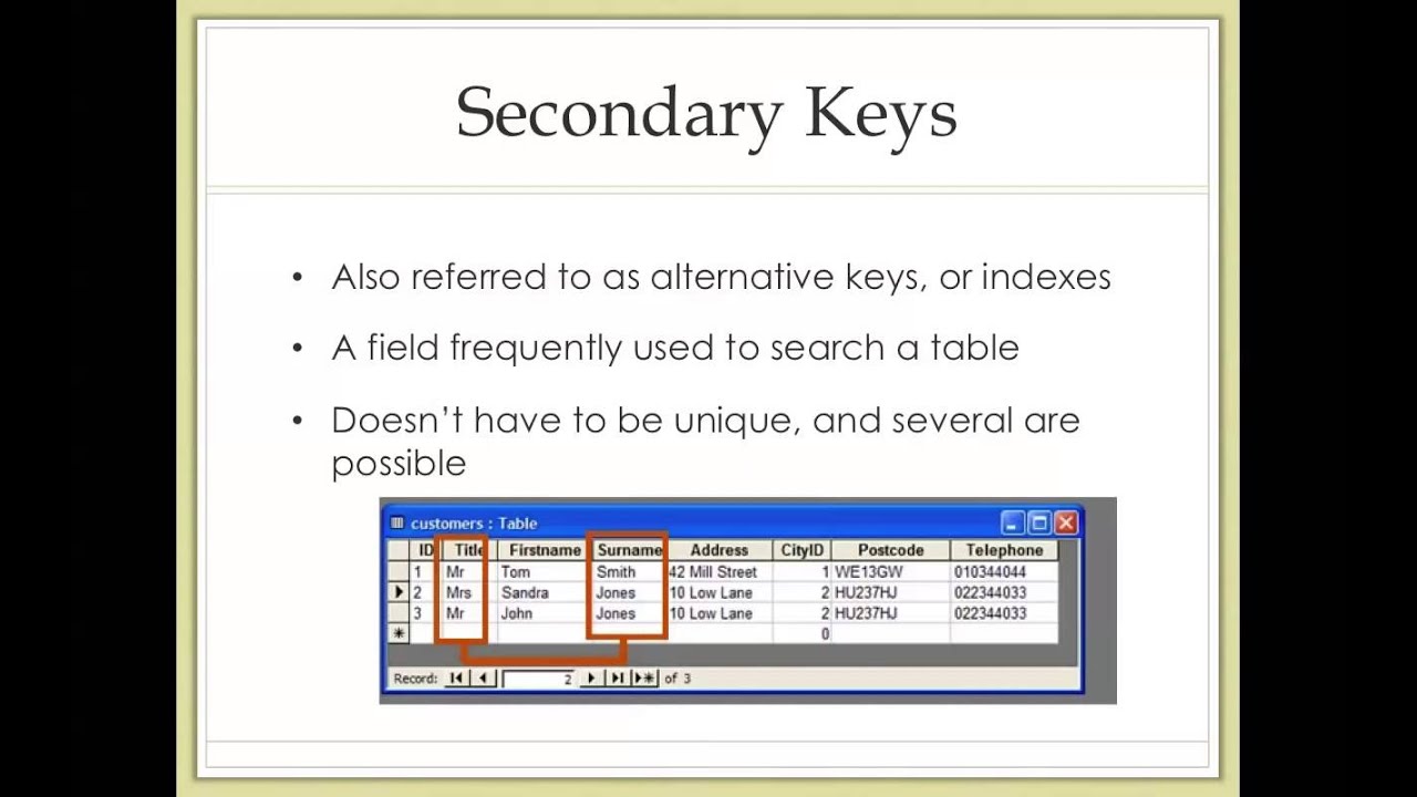 Chapter 7: DBMS & Database Structure