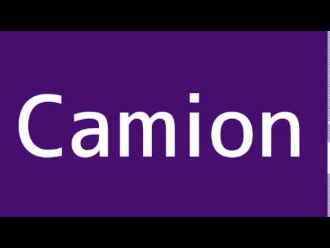 How to say Truck in Spanish