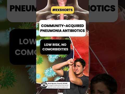 Antibiotics for community-acquired pneumonia (low risk, no comorbidities)?