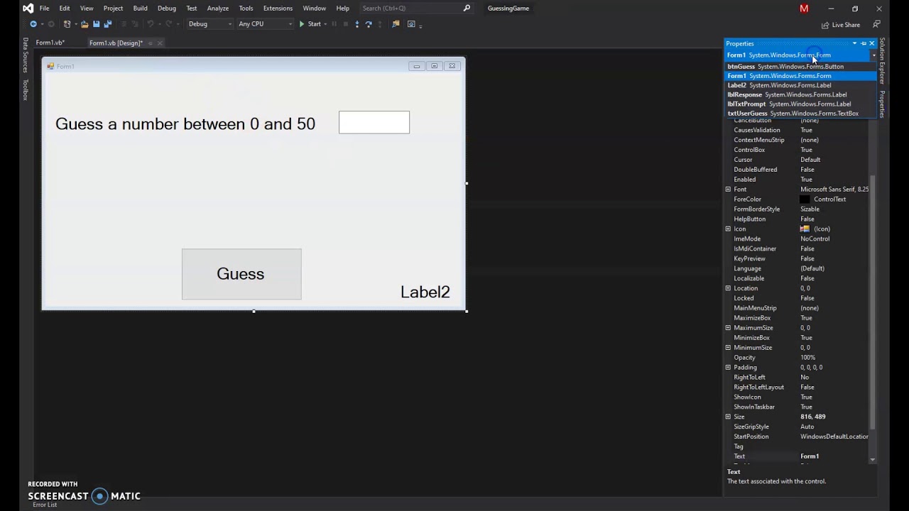 If Statements with Visual Basic