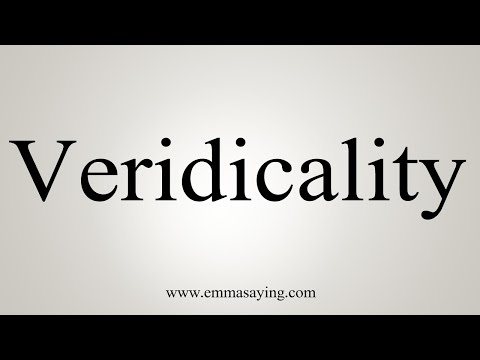 How To Say Veridicality