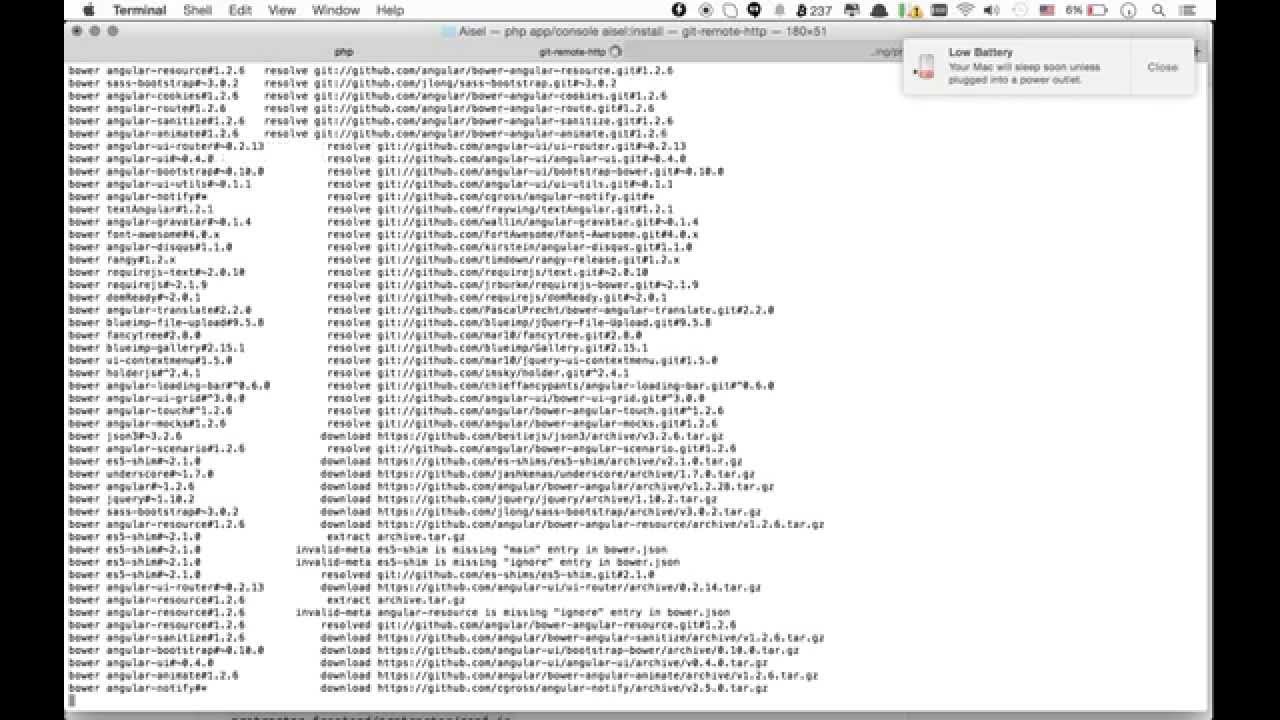Aisel: Installation (CMS based on Symfony2 & AngularJS