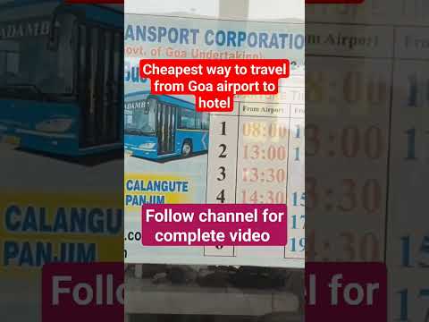 Goa airport cheapest travel hack #goa #travel #trending #budgettravel #vacation #budget #transport