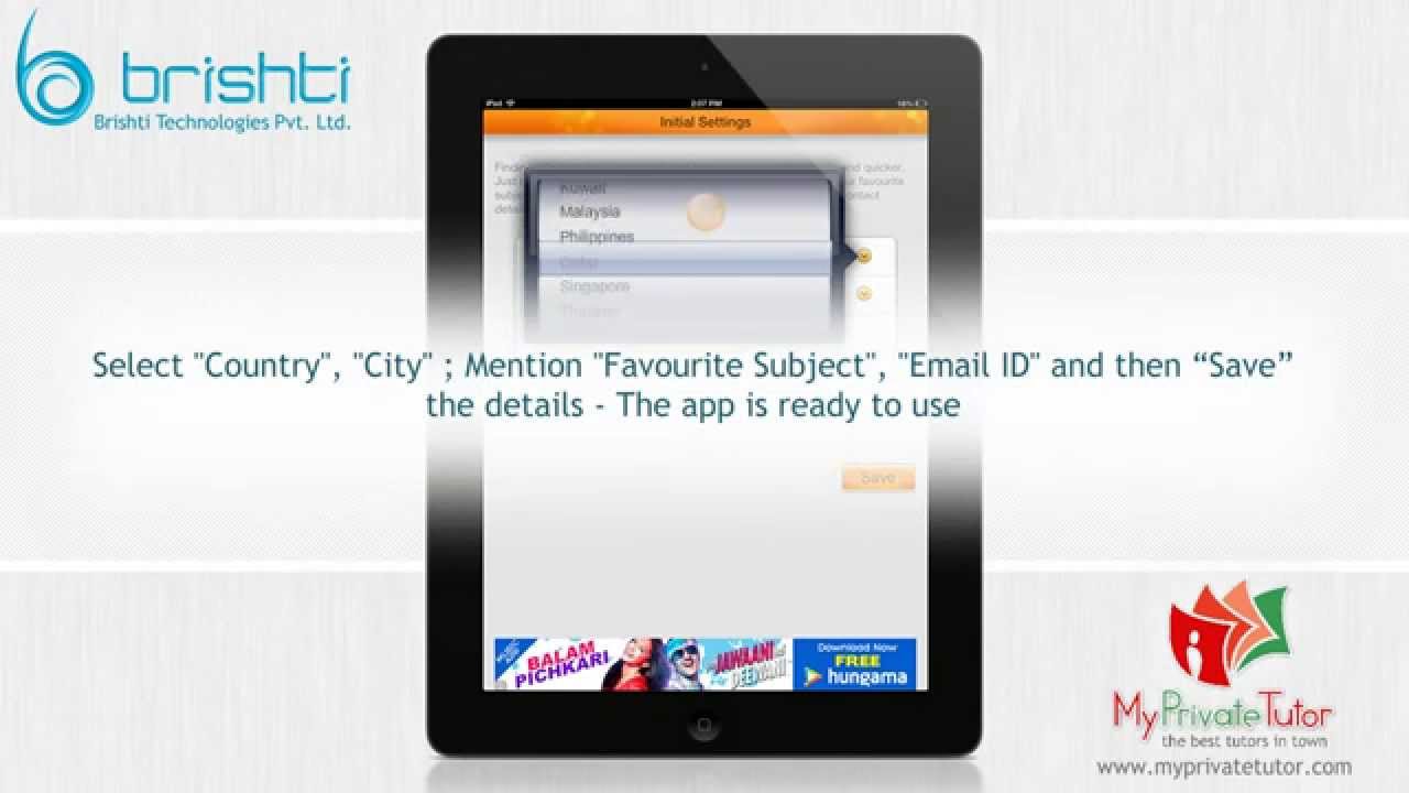 My Private Tutor - iOS and Android App