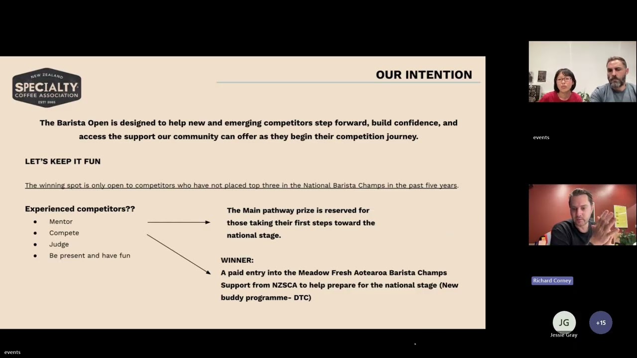 The Barista Open workshop