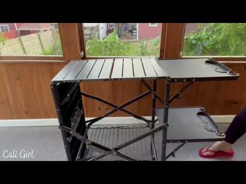 GCI Outdoor Slim Fold Cook Station Portable Outdoor Folding Table Review