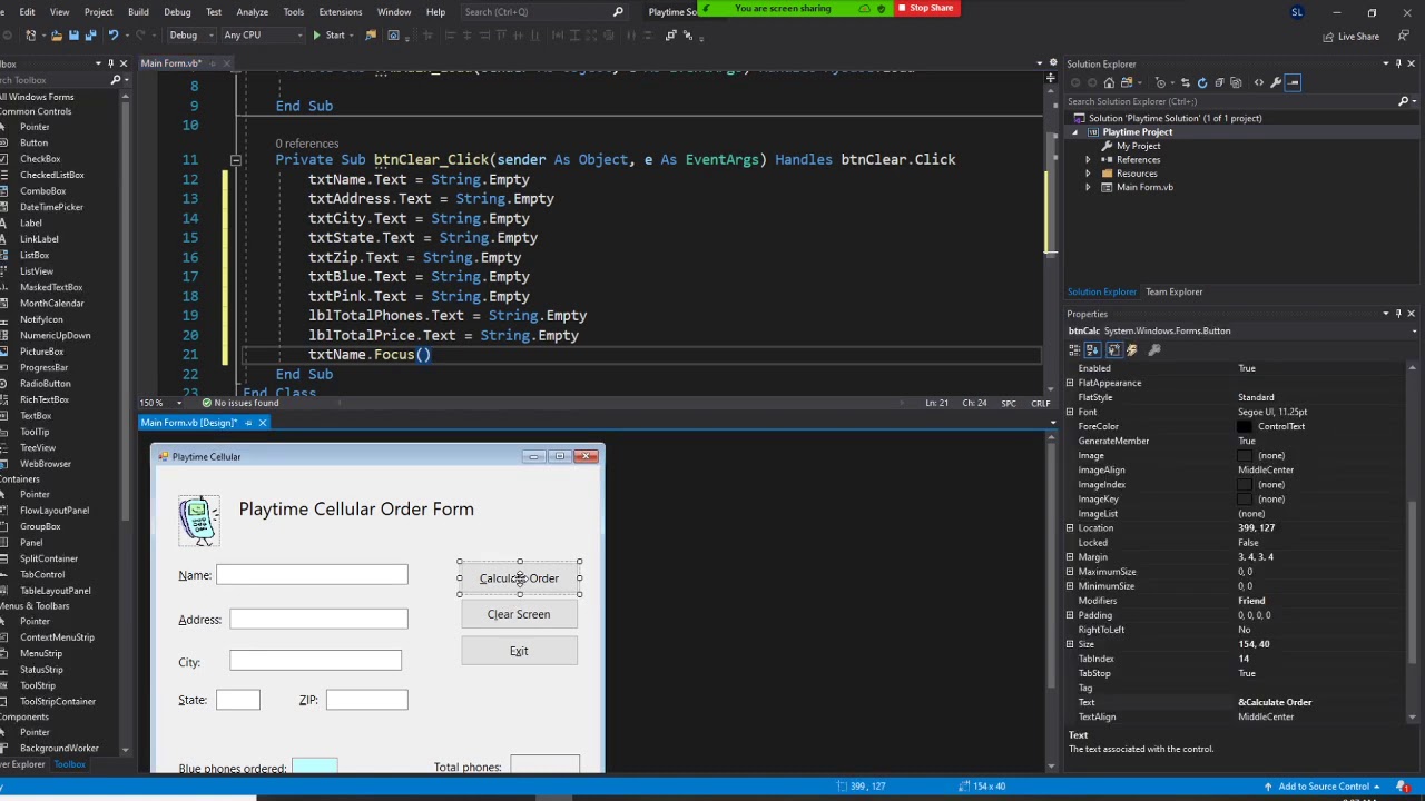 visual Basic programming,  code with function val and string.empty