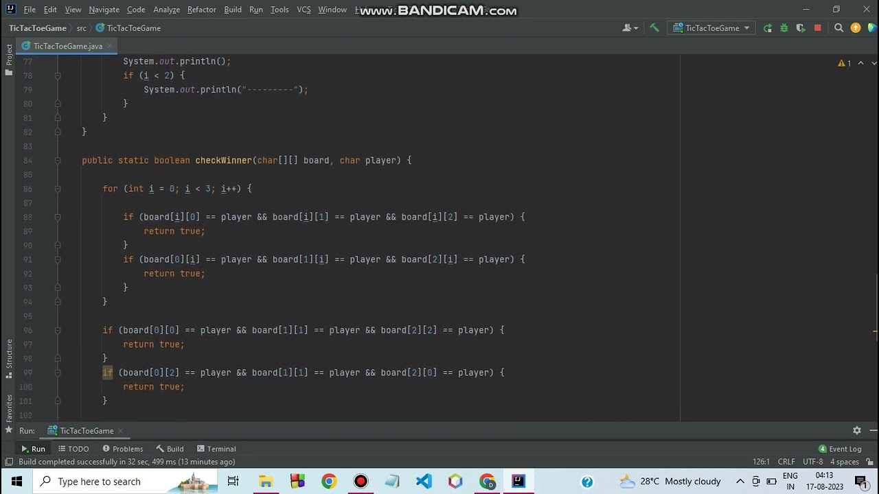 Tic-Tac-Toe Game using Java | With Source Code | Java Project | Array | Loop | Conditional Statement
