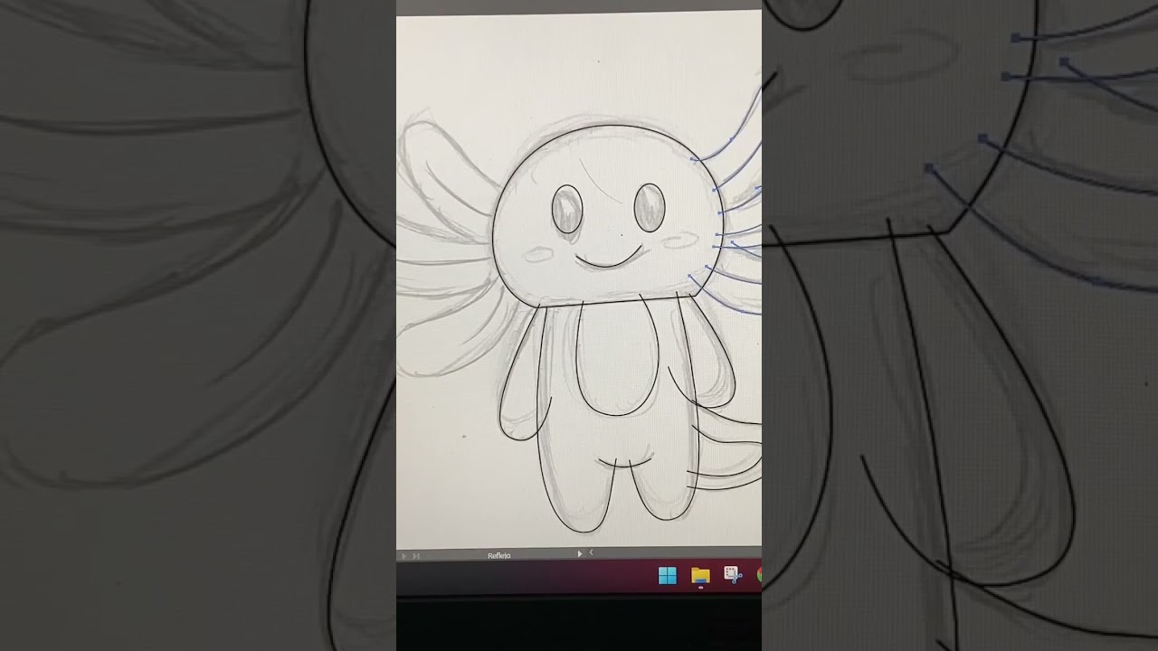 Convirtiendo mi DIBUJO a digital en ILLUSTRATOR 🤭😱 #art #arte #dibujo