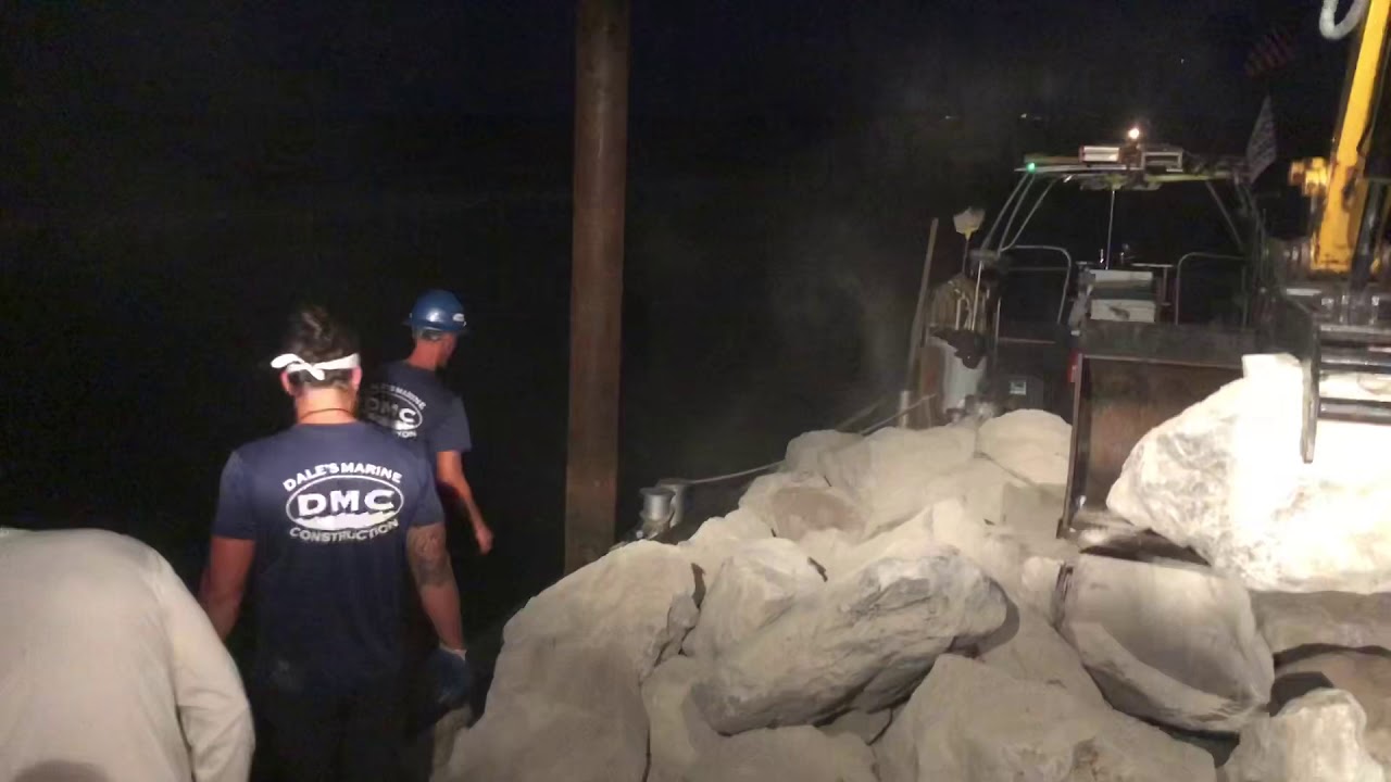 MASSIVE ROCKS CLASS #5 RIP-RAP HURRICANE PROTECTION