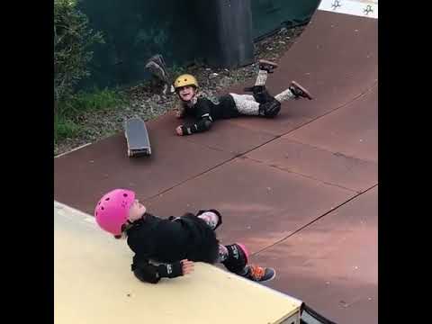A cute video of Naz and Biggy fighting who goes on the skate ramp first #shorts