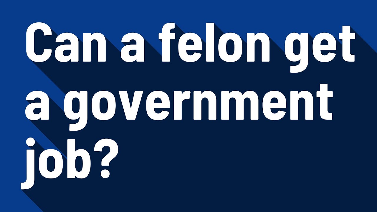 Can a felon get a government job?