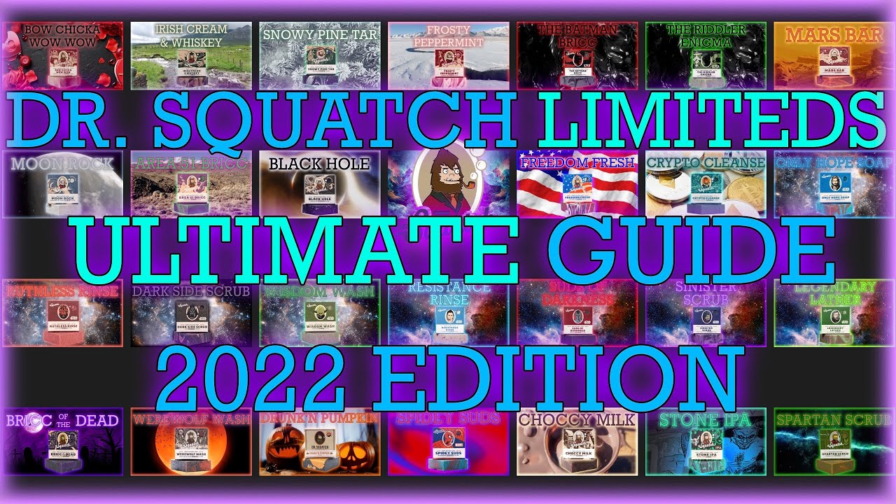 The ULTIMATE GUIDE to Every DR. SQUATCH LIMITED Bricc | Scents, Ingredients, Rankings & More!