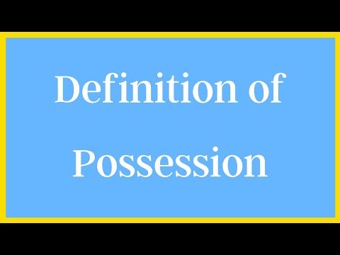Legal Definition of Possession in Massachusetts