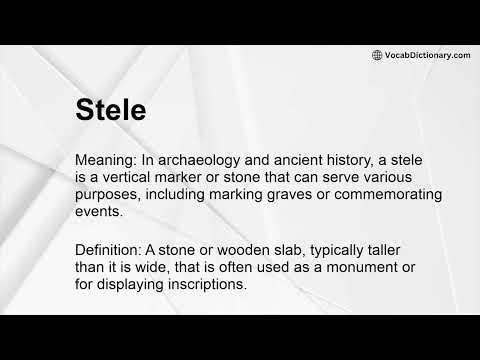 Stele Meaning