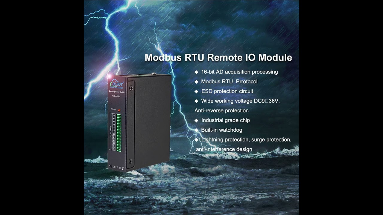 IO Module | 4-20mA 0-5V 4AI TO RS485 Remote I/O Module DAM116