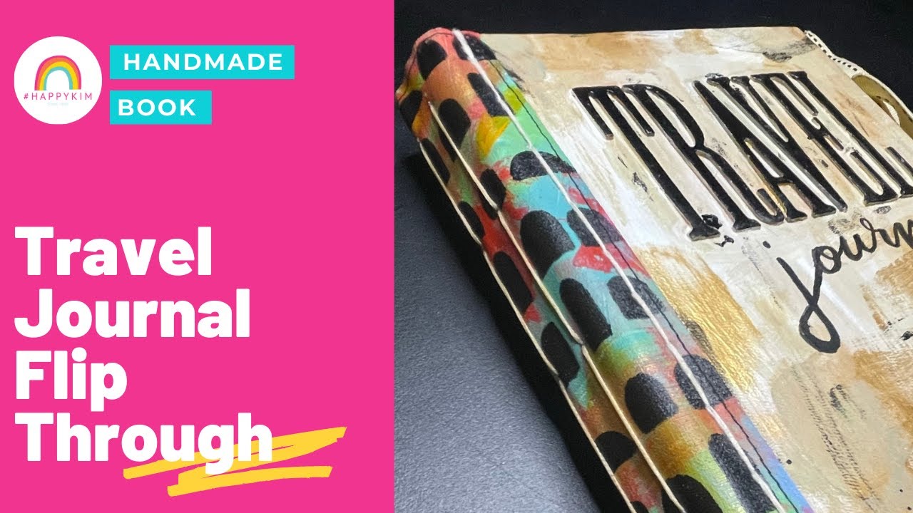 Handmade Travel Journal flip through