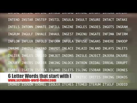6 letter words that start with I
