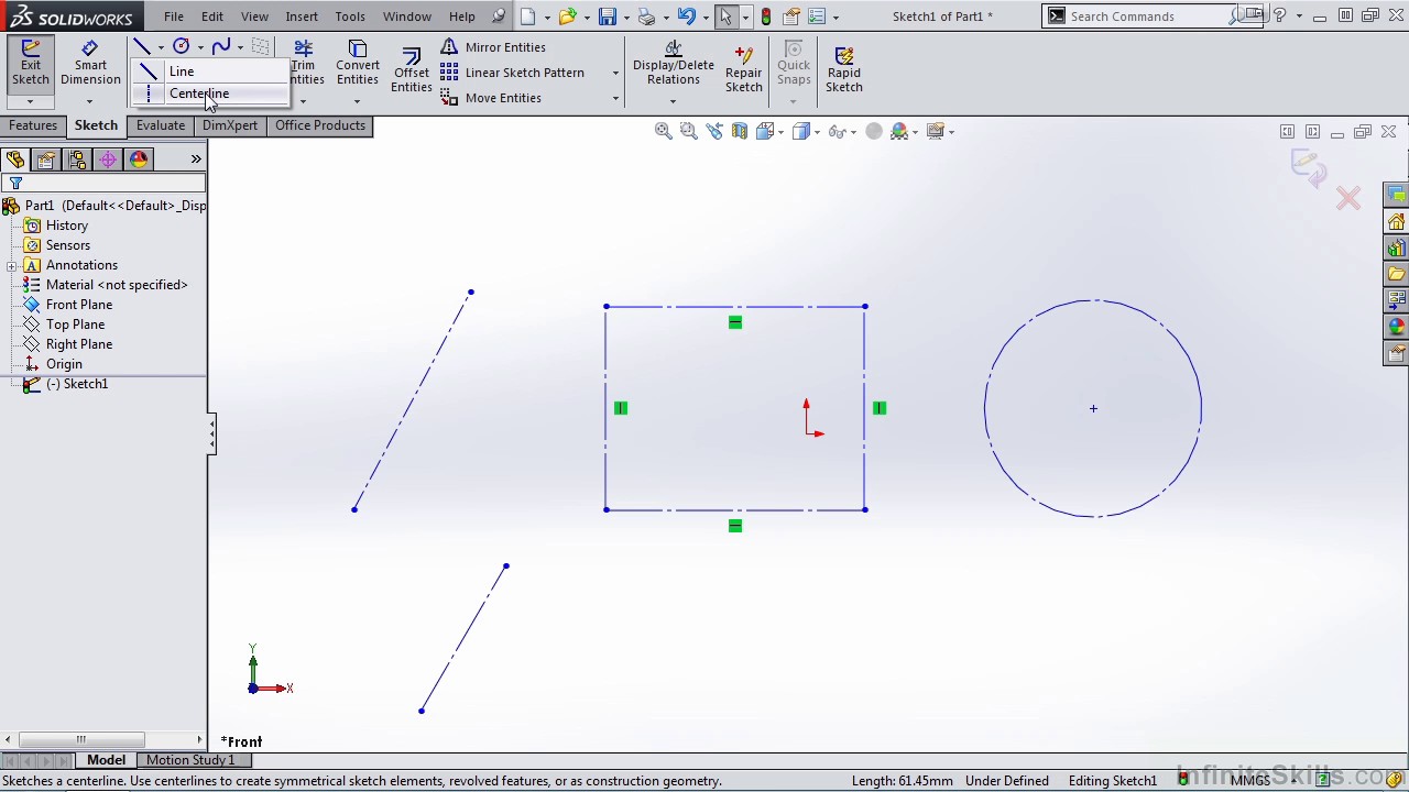 How to make Construction Geometry