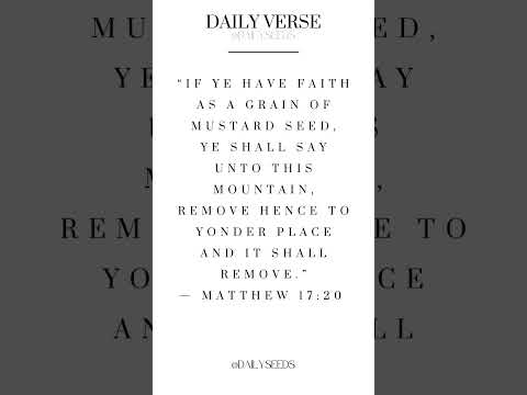 Faith the size of a mustard seed 🌱 #Sowing #Seeds #Matthew #KingJames #Bible #BibleStudy #Ministry