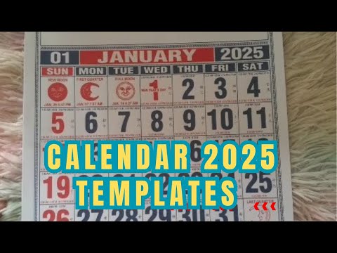 Calendar Templates | 2025 Calendar templates | Templates For 2025 Calendar