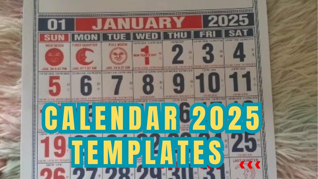Calendar Templates | 2025 Calendar templates | Templates For 2025 Calendar