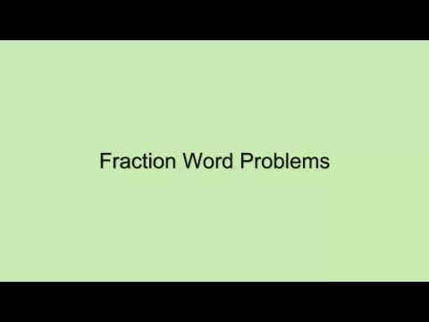 word problems with fractions