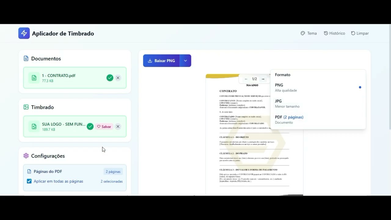 Aplique seu Papel Timbrado em PDF e Imagens com Facilidade!