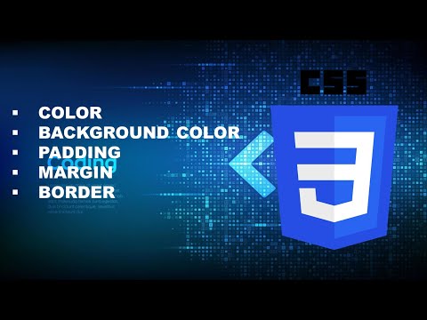 COLOR, BACKGROUND COLOR , PADDING, MARGIN, BORDER IN CSS || CSS FOR BEGINNER