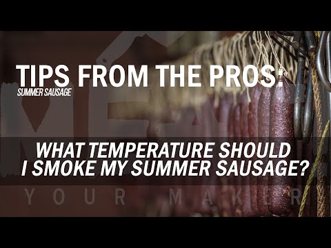 SUMMER SAUSAGE | What temperature should I smoke my summer sausage at