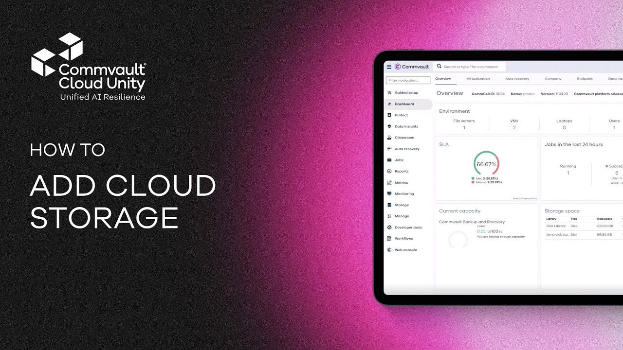 How to Add Cloud Storage in Commvault | Setup, Authentication & Deduplication Tutorial