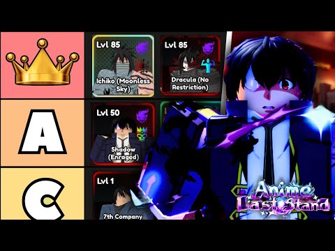 I RANKED the TOP 10 BEST Units in Anime Last Stand!