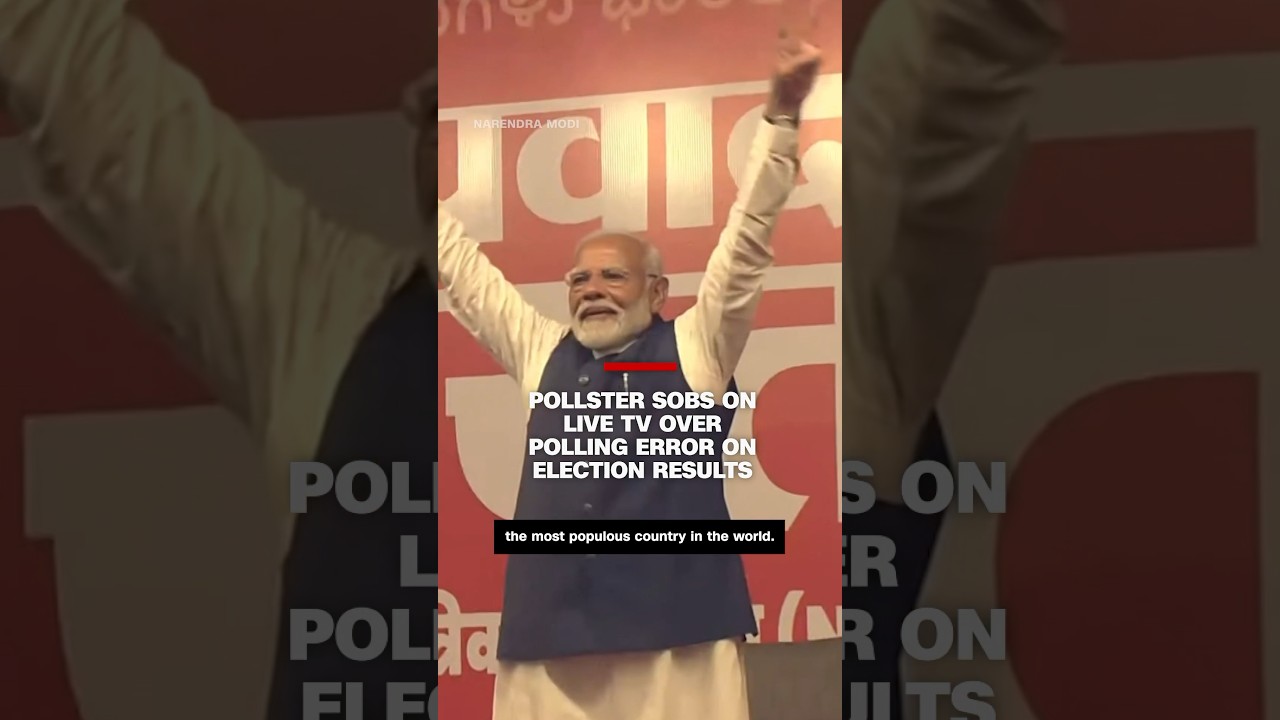 Pollster sobs on live TV over polling error on election results