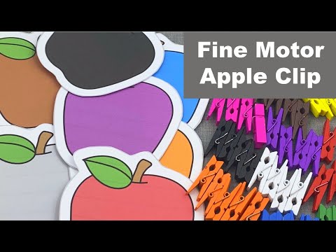 Fine Motor Apple Clip For Early Childhood Teachers