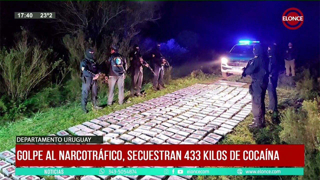 Golpe al narcotráfico, secuestran 433 kilos de cocaína