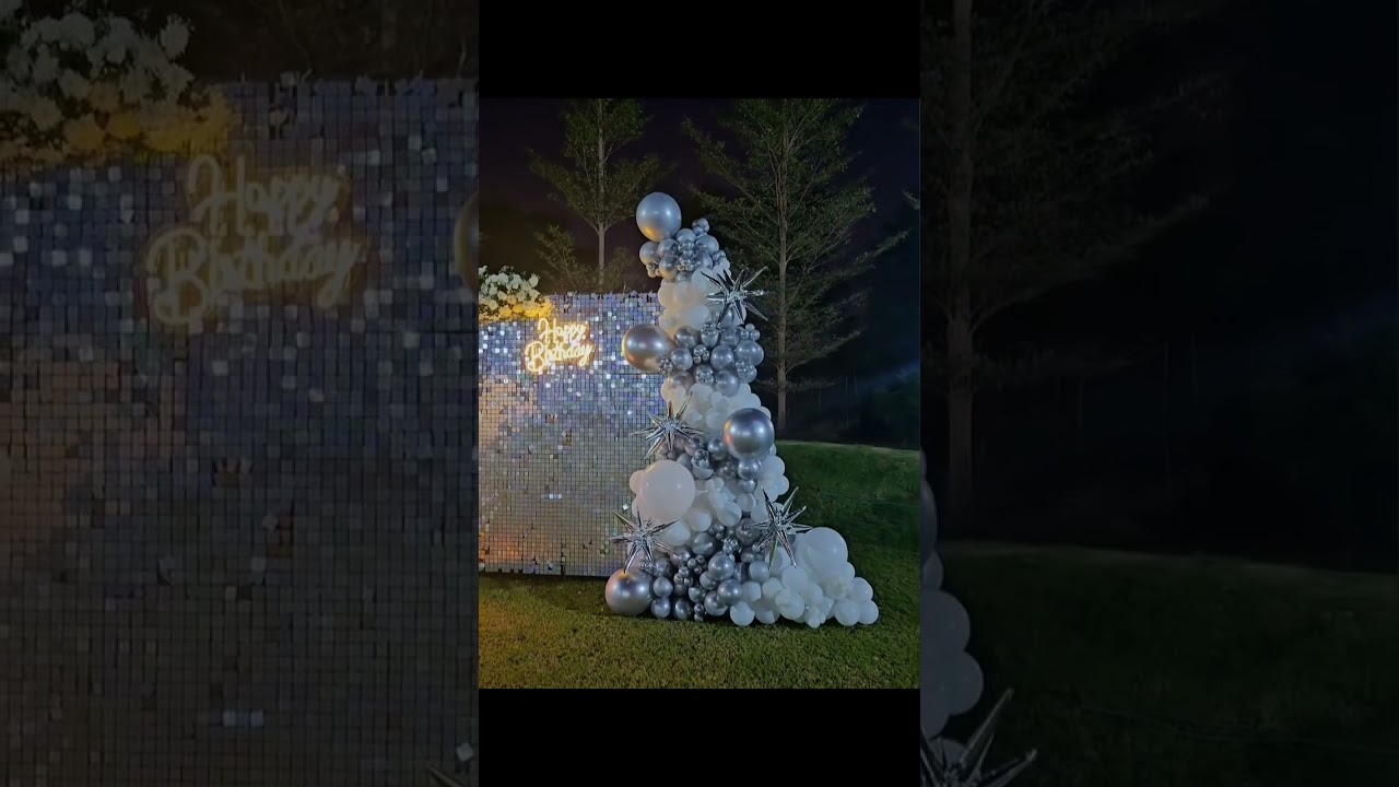 Seventeen & Stunning! ✨ Celebrate in style with a breathtaking sequin #balloon backdrop.